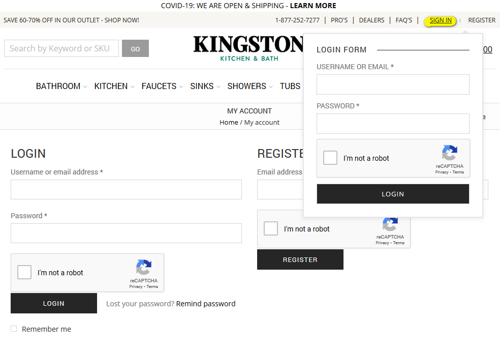 Account - How do I sign in to my account on Kingston's website ...