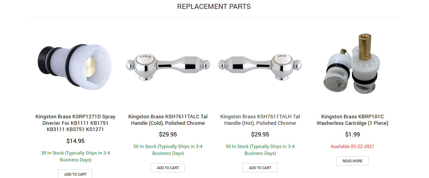 How do I locate the replacement handles? – Kingston Brass, inc.